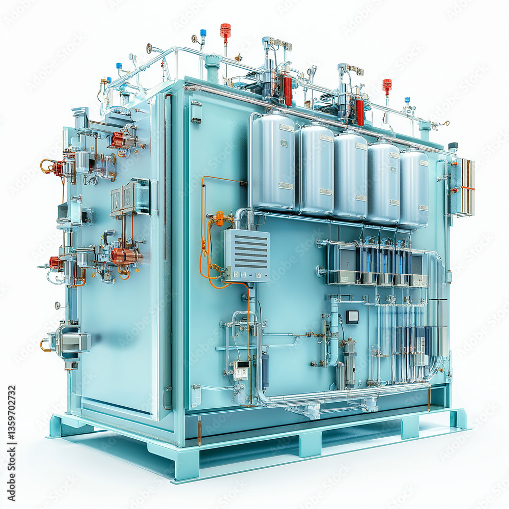 Small Modular Reactor nuclear grid energy. SMR. Electricity renewable ...