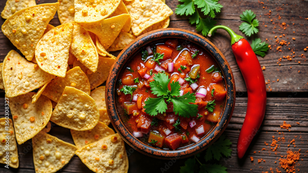 Mouthwatering Tortilla Chips and Salsa Isolated on Transparent ...