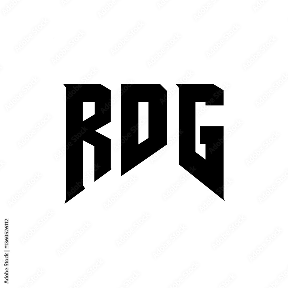 RDG letter logo design for technology company. RDG logo design black ...