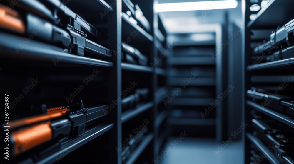 Prohibited weapons stored under regulated conditions in a police ...