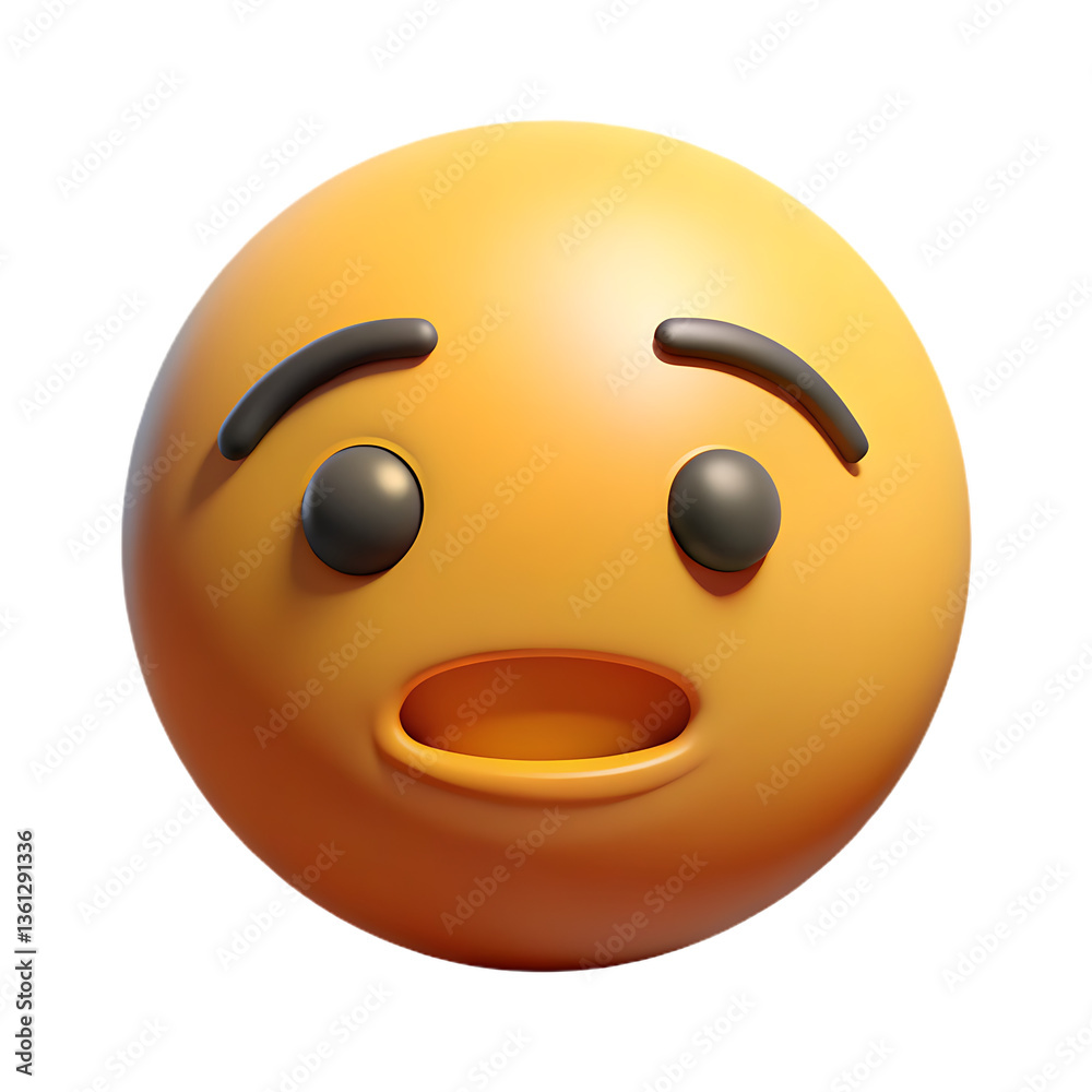 hmm emoji, smiley, easter, expression, icon, 3d, cartoon, fashion, face ...