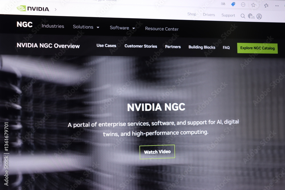 Nvidia ngc overview portal for enterprise ai and digital twin solutions Stock Photo | Adobe Stock