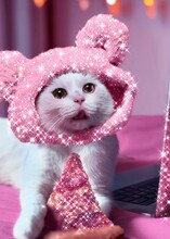 Cats In Bed Eating Pizza Free Stock Photo - Public Domain Pictures