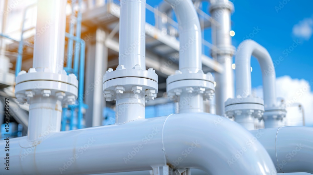 High-resolution image of an advanced biofuel refinery using sustainable ...