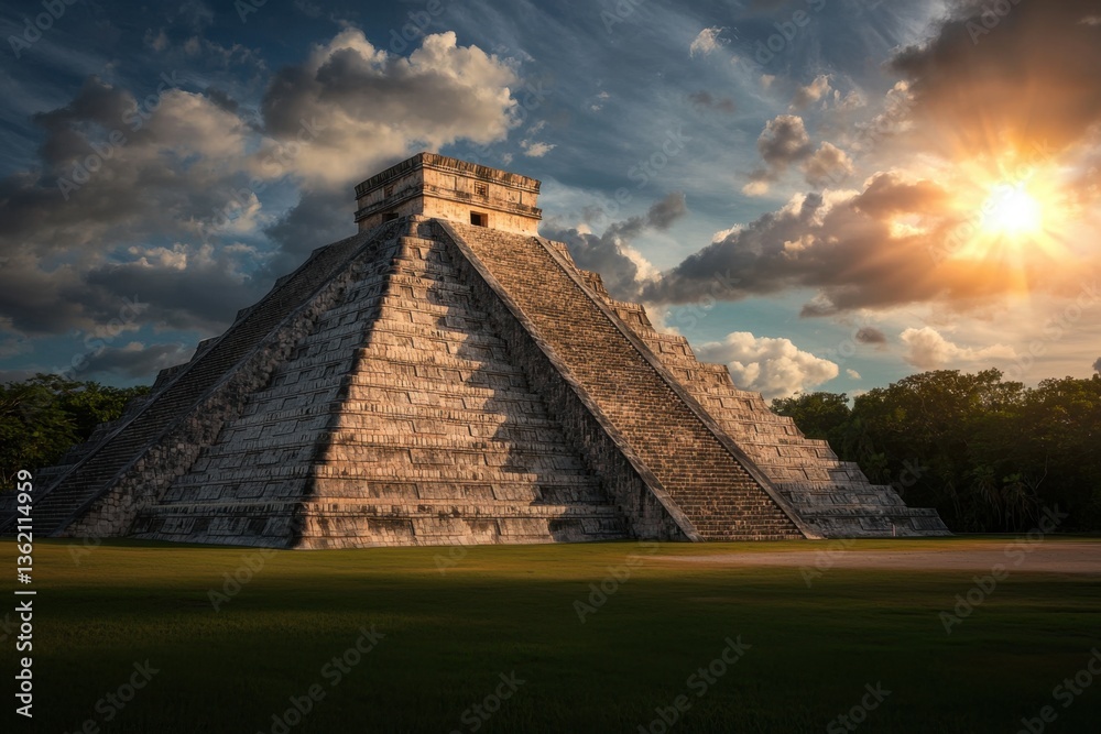 Exploring the ancient wonder of chichen itza's el castillo pyramid ...