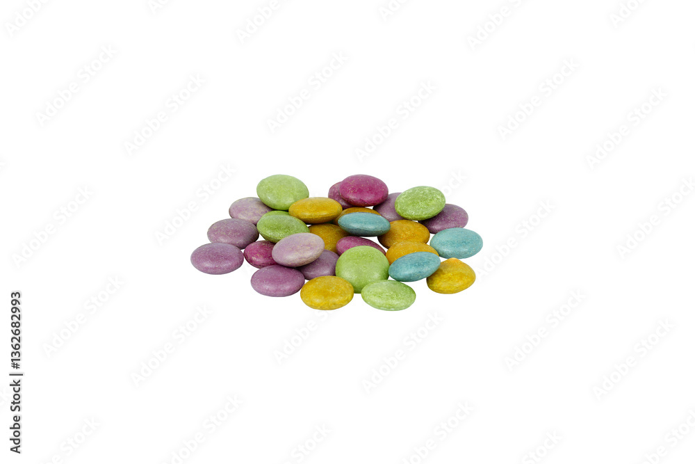 Sweet candies. Colorful pastel colors. Isolated on transparent ...