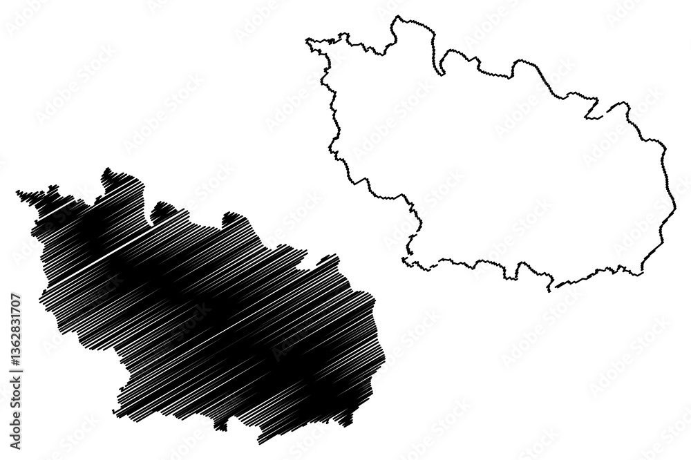 Bac Ninh Province (Socialist Republic of Vietnam, Subdivisions of Vietnam) map vector ...