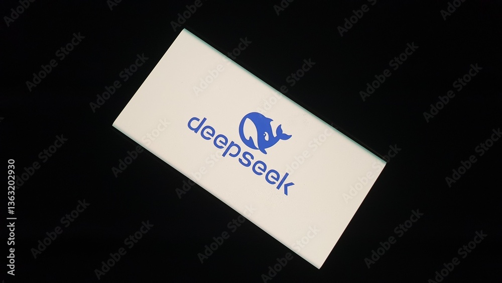 Foto de Stock New Delhi, India - March 26 2025. DeepSeek AI logo, is a ...
