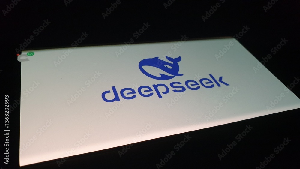 Foto de Stock New Delhi, India - March 26 2025. DeepSeek AI logo, is a ...