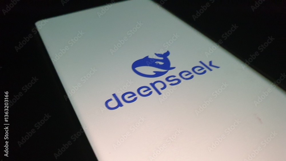 Foto de Stock New Delhi, India - March 26 2025. DeepSeek AI logo, is a ...