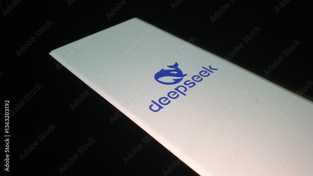 New Delhi, India - March 26 2025. DeepSeek AI logo, is a series of open ...