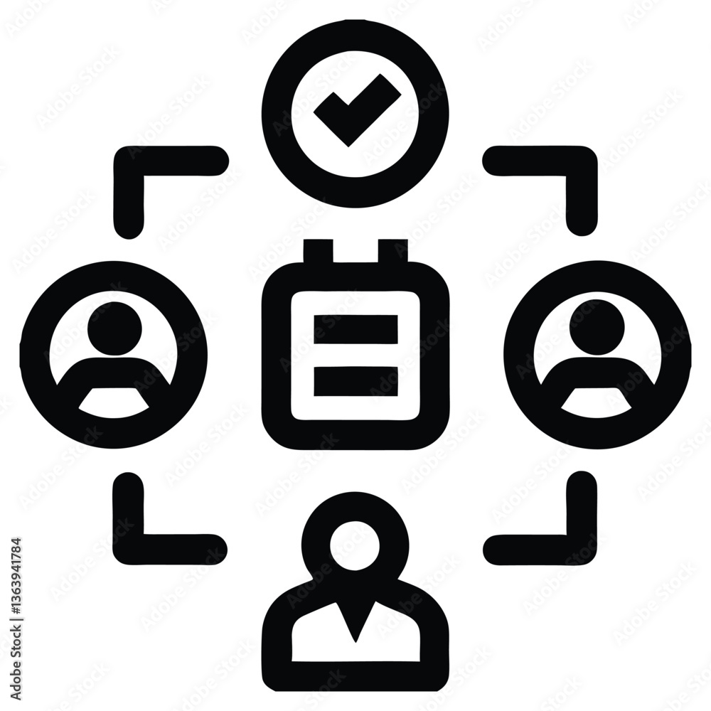 User Management System Icon Set – Vector Symbols for Access Control ...