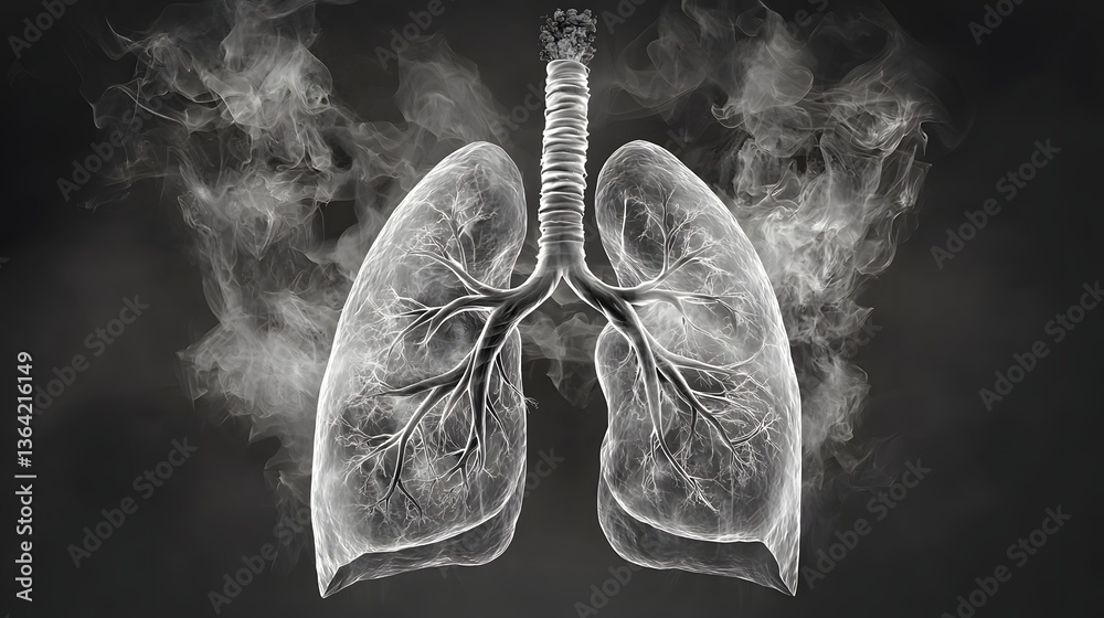 Dramatic and haunting visualization of the devastating effects of lung ...