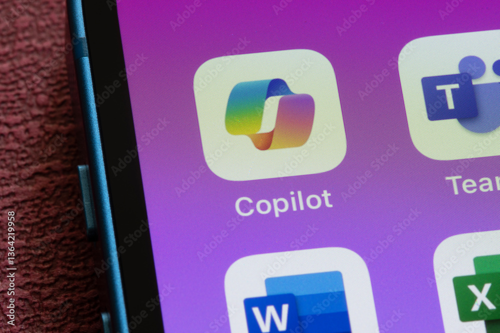 Portland, OR, USA - Sep 3, 2024: Microsoft Copilot app icon is seen on ...