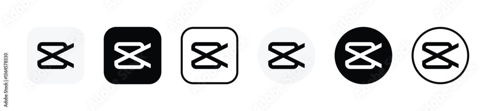 Capcut app icon png. capcut vector logo. popular video editing ...