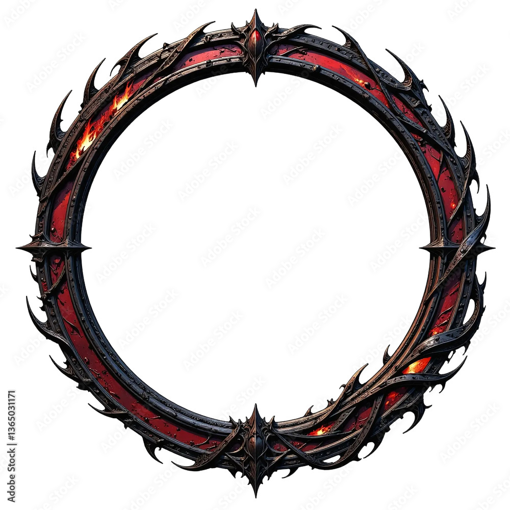 dnd circle token border frame unique fantasy illustration gaming ...