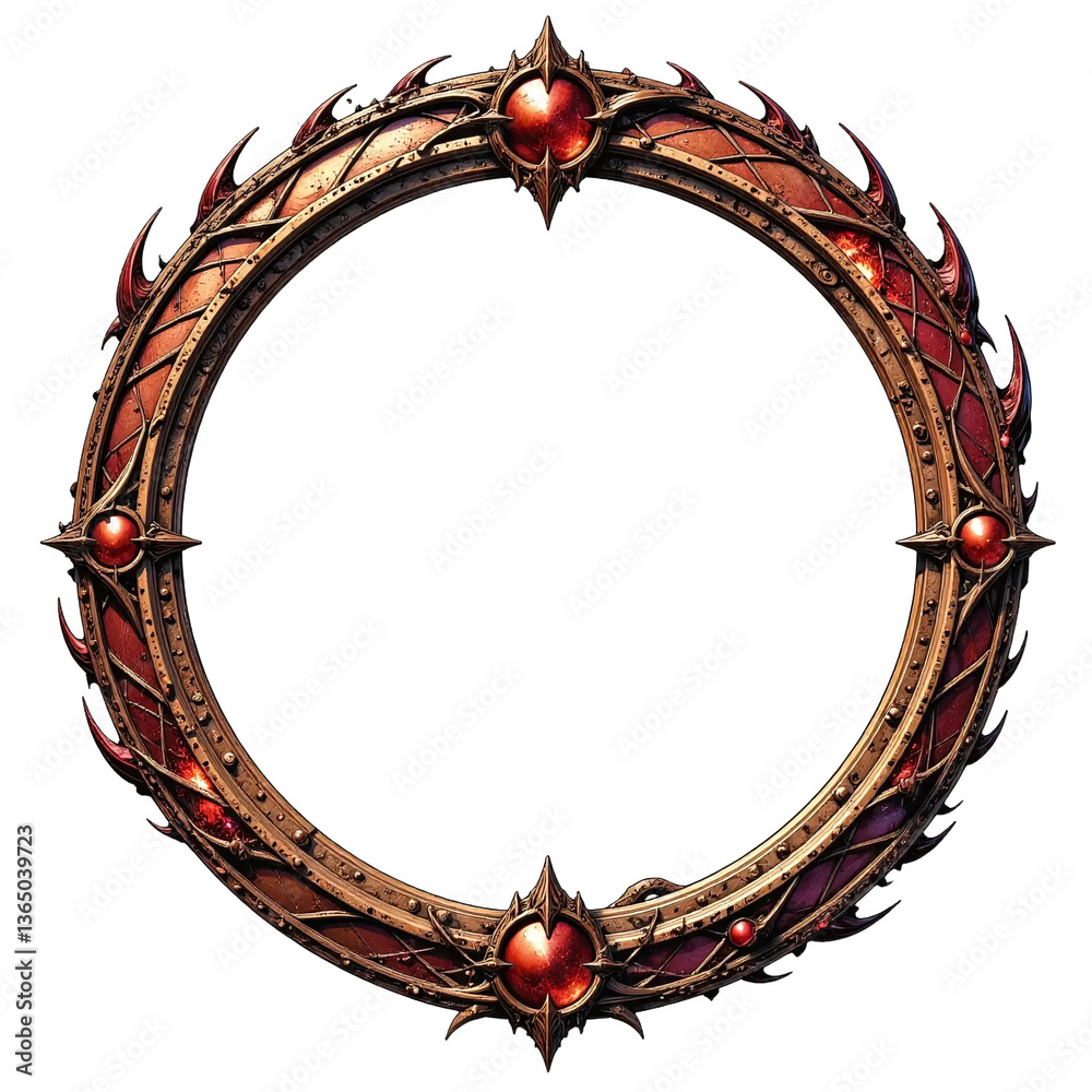 DND circle token border frame fantasy game art design customizable ...