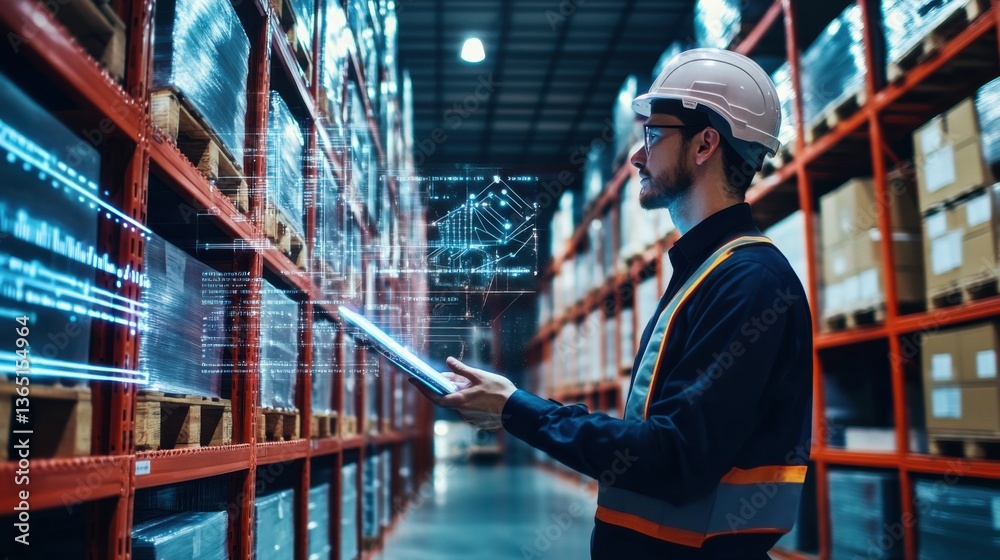 A machine learning developer applying AI to optimize supply chain ...