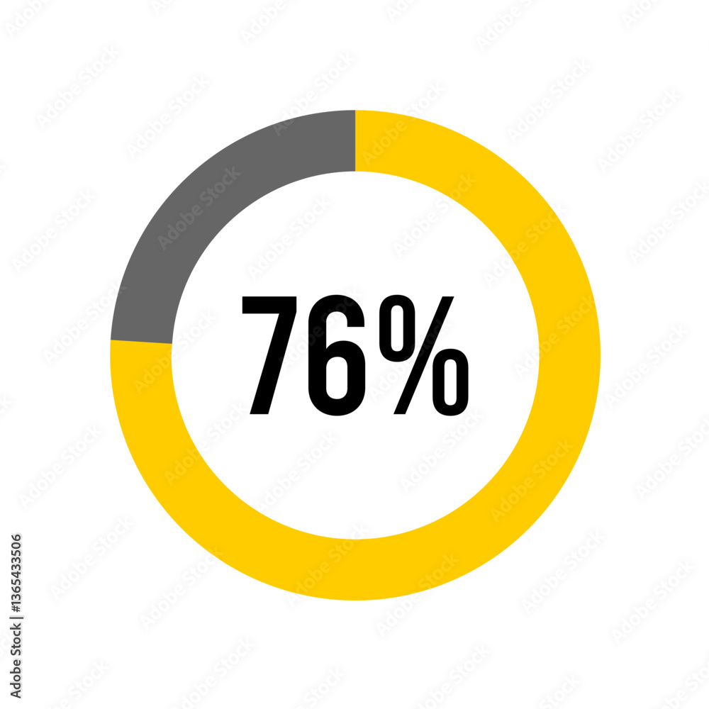 76% percent percentage diagram meter from ready-to-use for web design ...