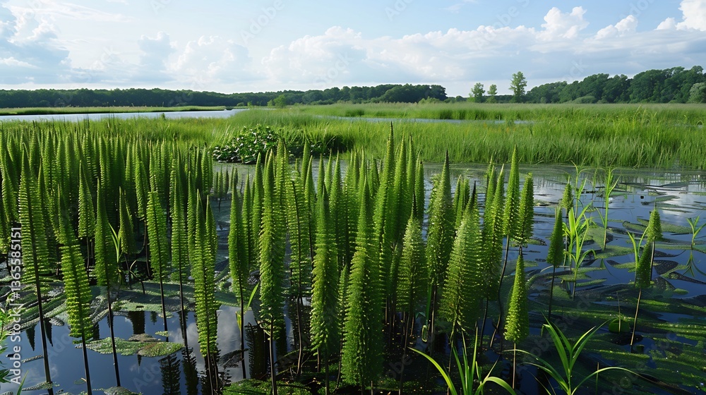 Conservation of Horsetail Ferns Equisetum Surviving Relic of Ancient ...