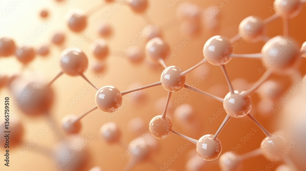 Molecular Structure of Skin Components Stock Photo | Adobe Stock
