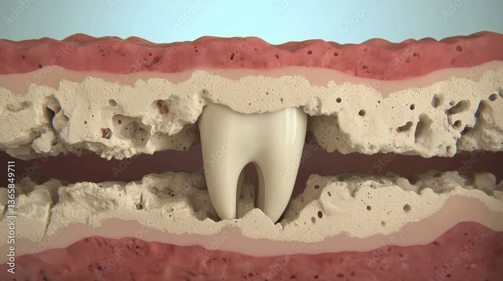 Microscopic Tooth Anatomy Enamel Dentin Pulp Root Canal Stock ...