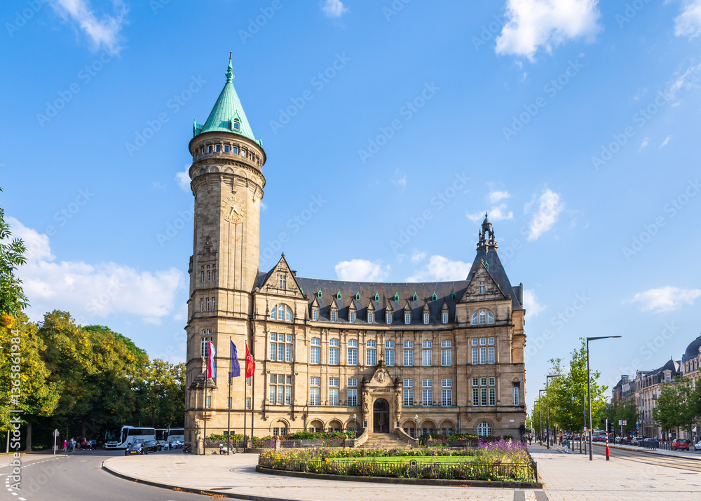 Luxembourg City, Luxembourg - Sep. 18, 2024: The Spuerkeess building on ...