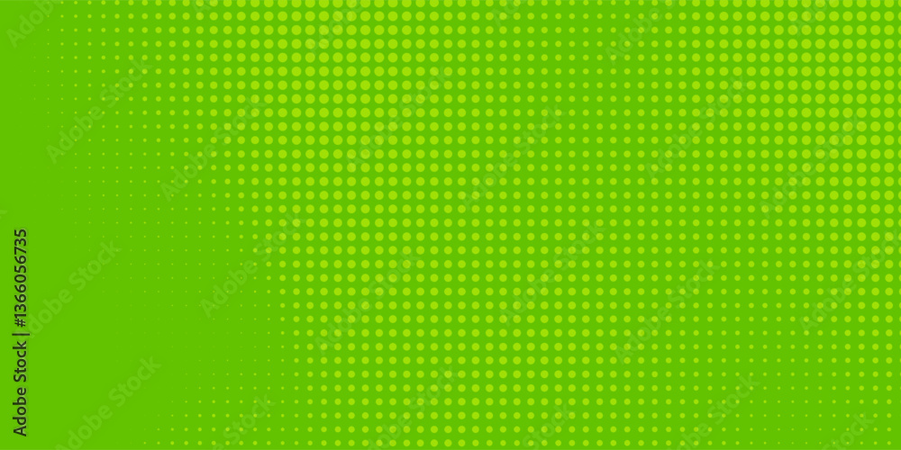 Dots halftone green color pattern gradient texture with technology ...