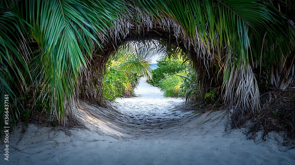 Tropical Beach Pathway. Stock Photo | Adobe Stock