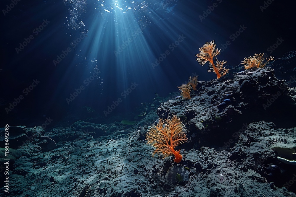 Endangered Black Corals Deep Sea Gemstones Depict a rare black coral ...