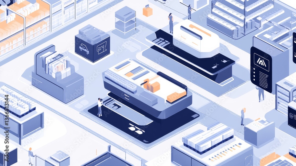 An AI powered system transforming retail logistics by analyzing inventory flow, AI-assisted ...