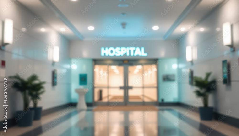 Hospital Entrance Banner Background Header for Health and Hospital ...