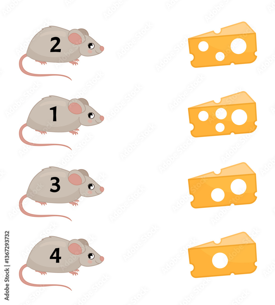 Counting educational children game, math kids activity sheet. How many ...