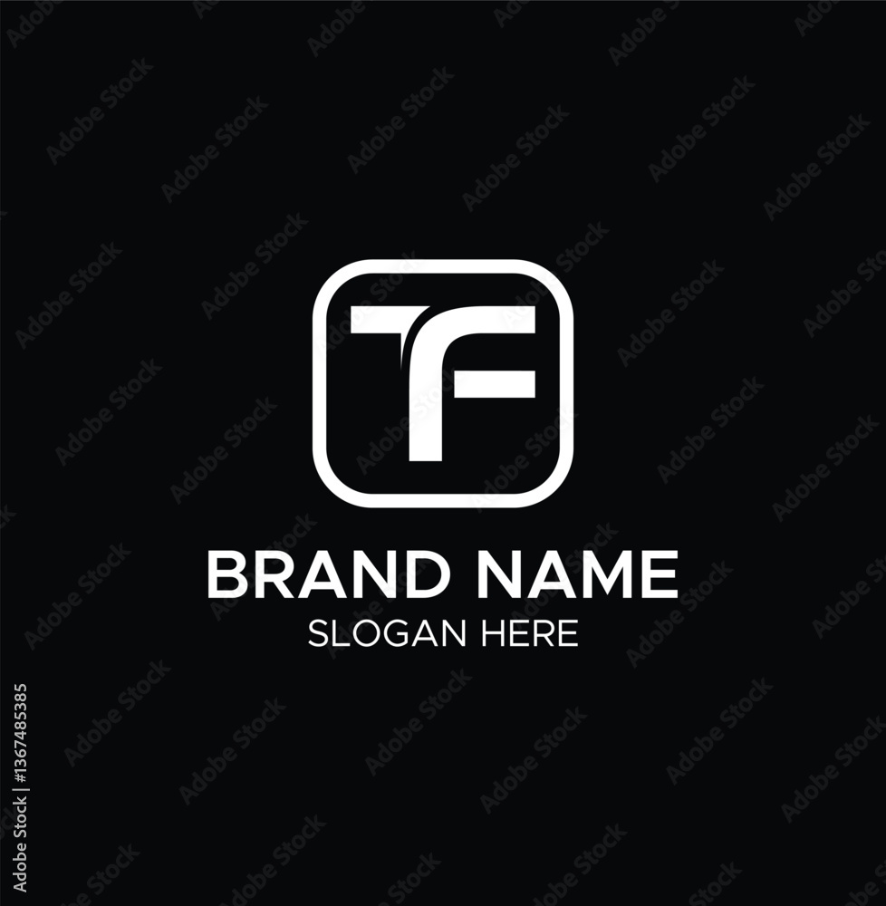 Unique TF Monogram Logo | Stylish Letter TF Logo for Businesses Stock ...