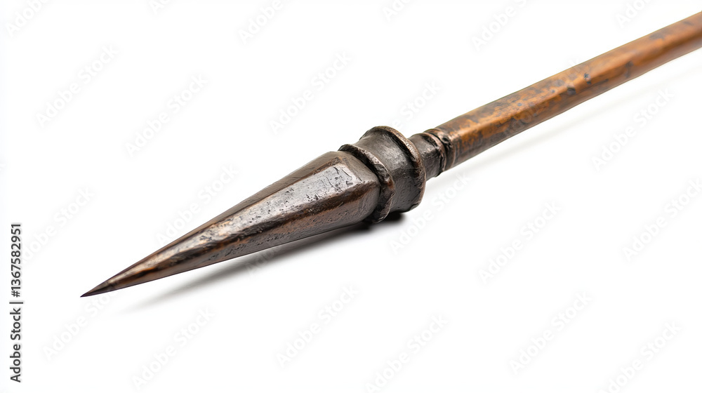 Stock-Illustration „Javelin throwing spear with tip and fletching ...