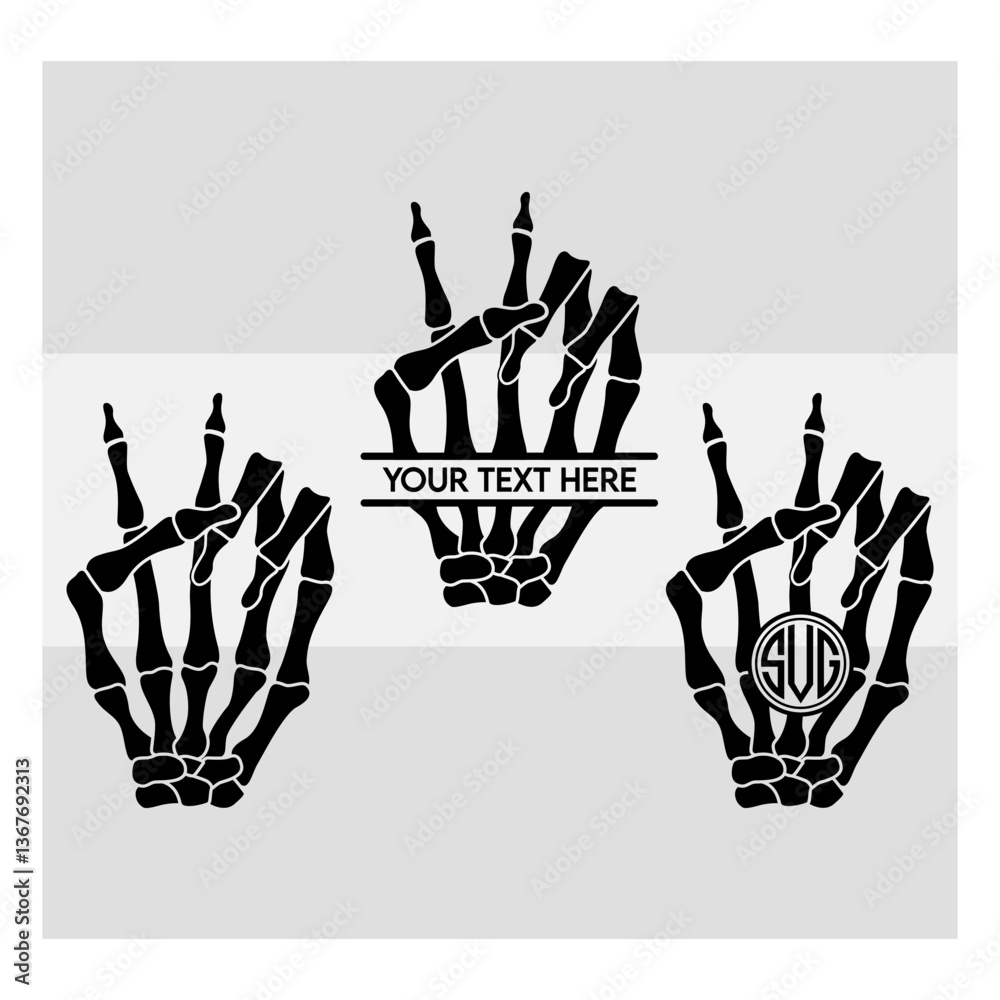 Skeleton Hands SVG, Skeleton Hands, Middle Finger, Rack Hand, Grabbing ...