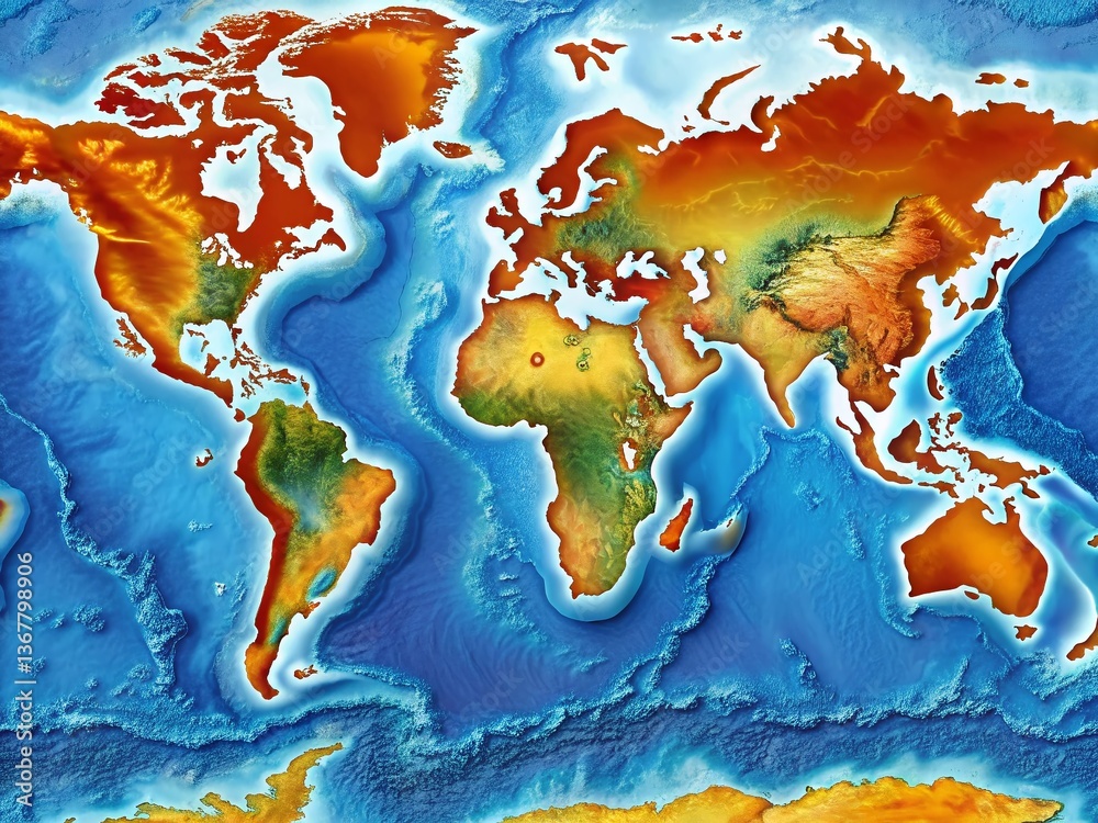 Mariana Trench Map: Deepest Ocean Depth Exploration, Geographic Chart ...