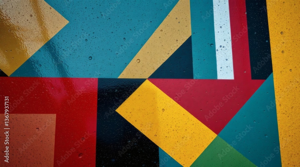 Colorful graphic image showing shapes and geometric arrangements in ...