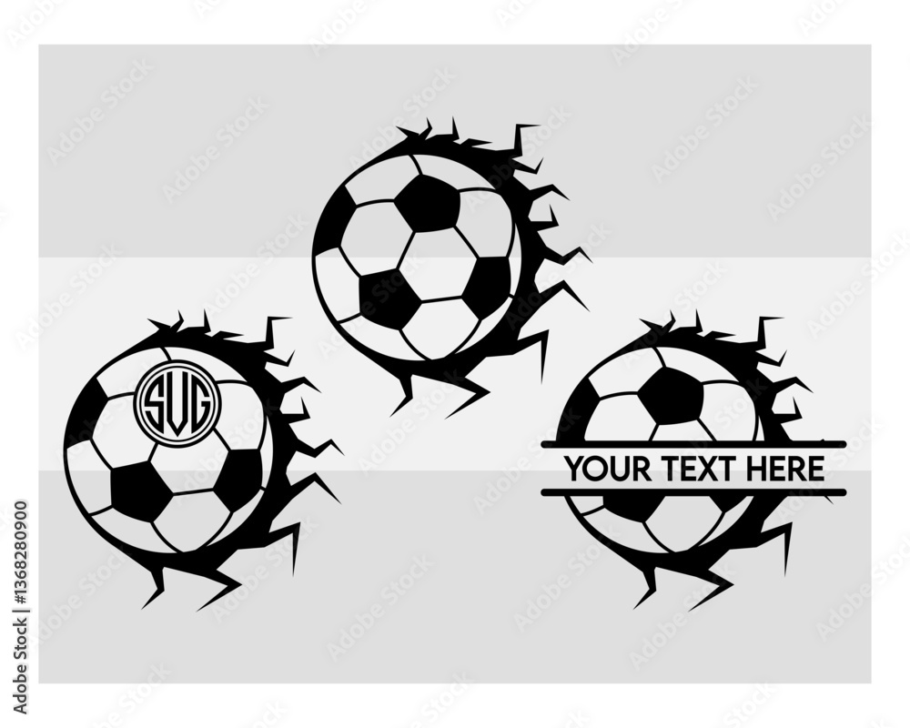 Image vectorielle Stock Soccer Ball | SVG Bundle | Soccer | Ball Svg ...