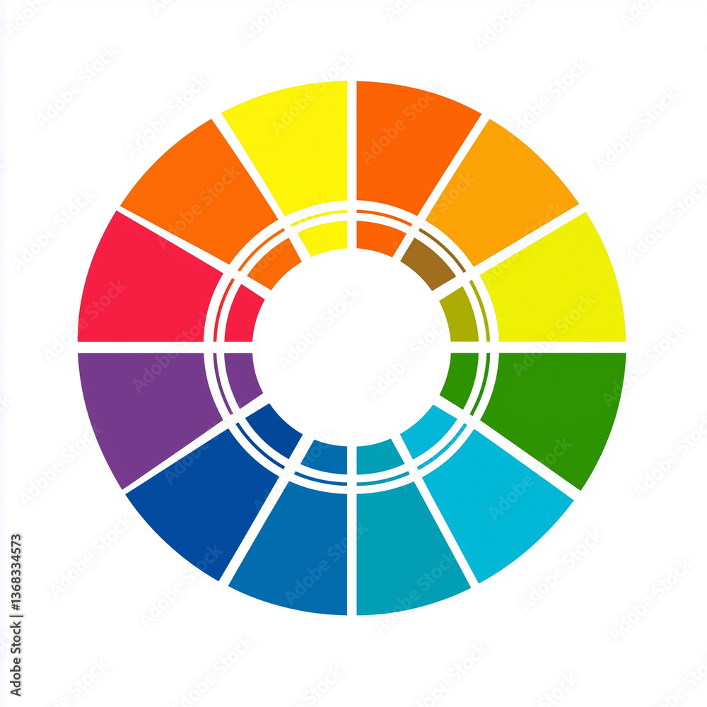 Sustainable Development Goals Concept, Vibrant Color Wheel Chart ...