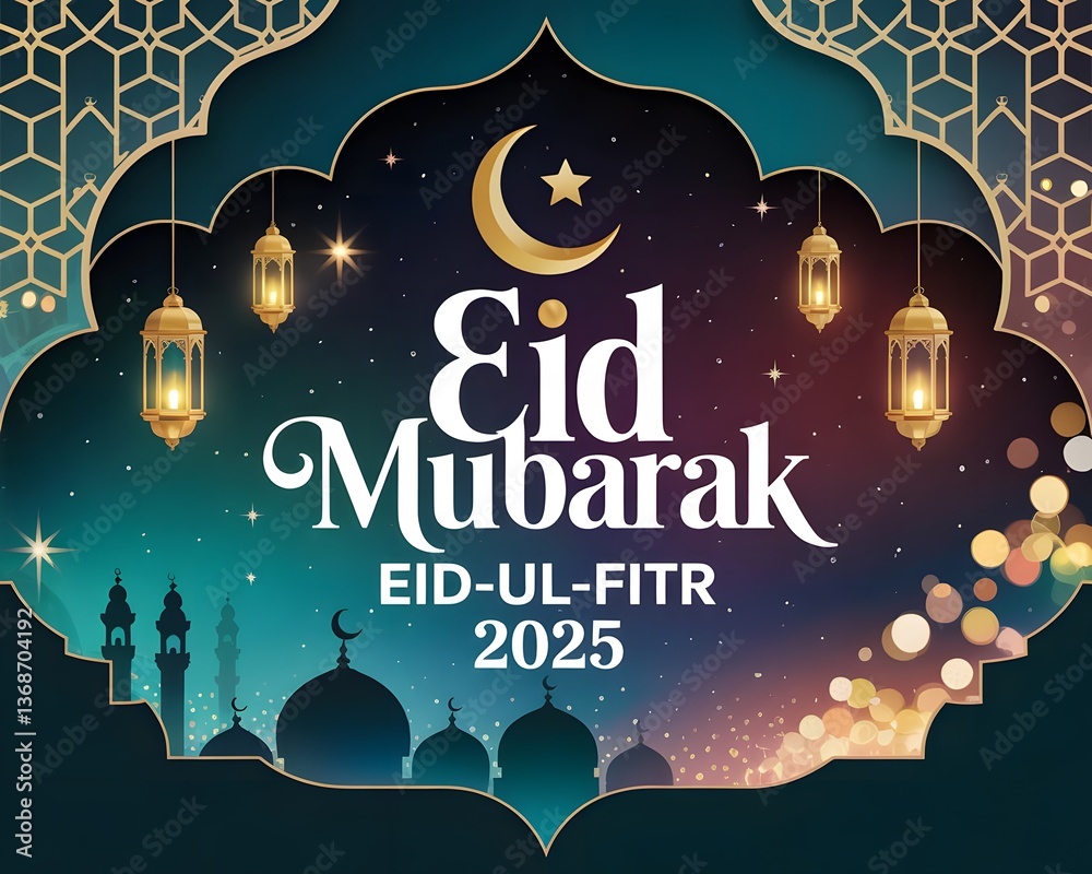 Eid Mubarak 2025 | Celebrating the Spirit of Eid-ul-Fitr Stock ...