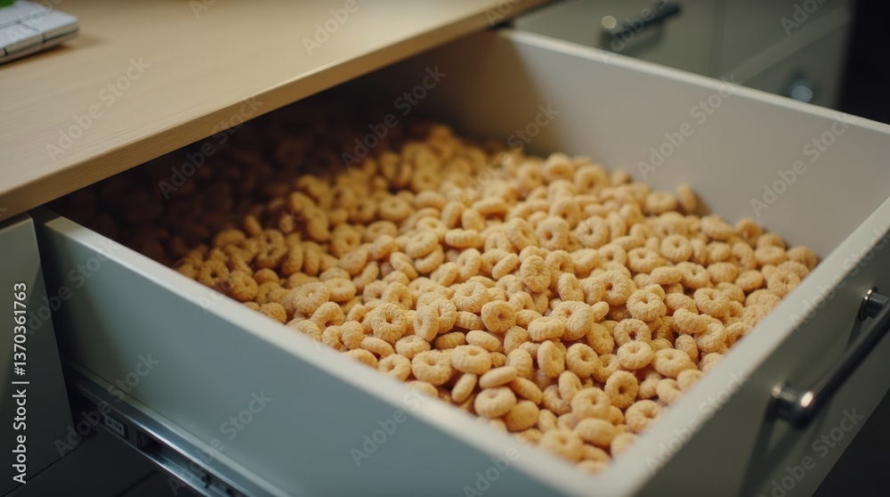 April fools day prank surprise cheerios overflowing drawer home kitchen ...