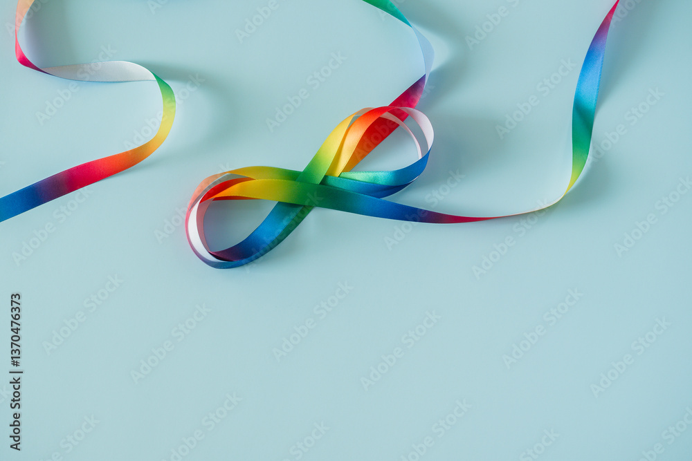 Autism acceptance month, Autism awareness day concept. Rainbow colors ...