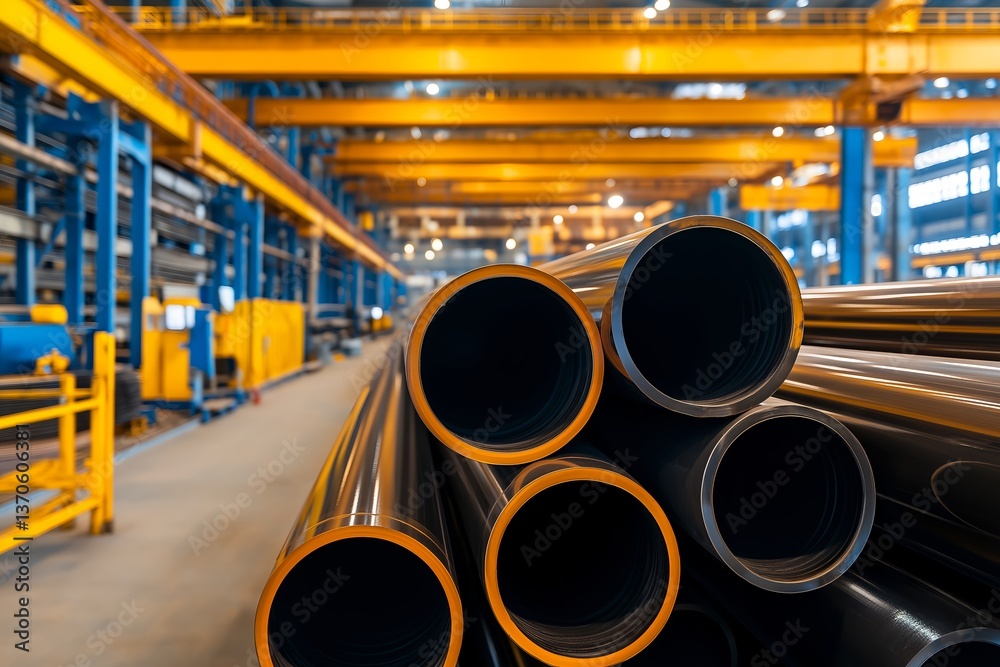 Large Industrial Plant Manufacturing HDPE Pipes for Water and Gas ...