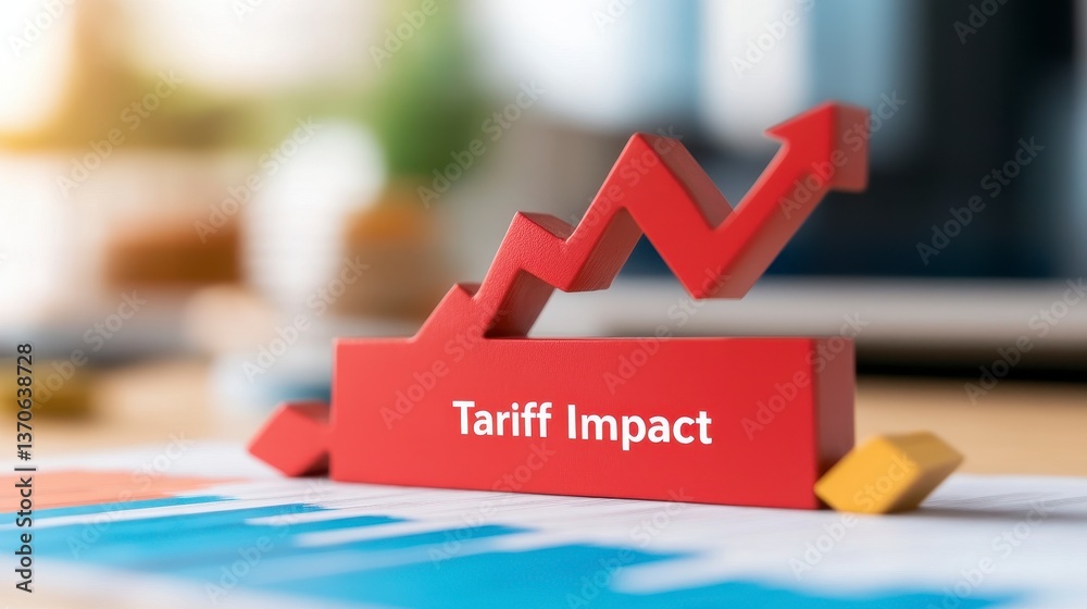 Tariff Impact: A bold visual representation of tariff impact, with a ...