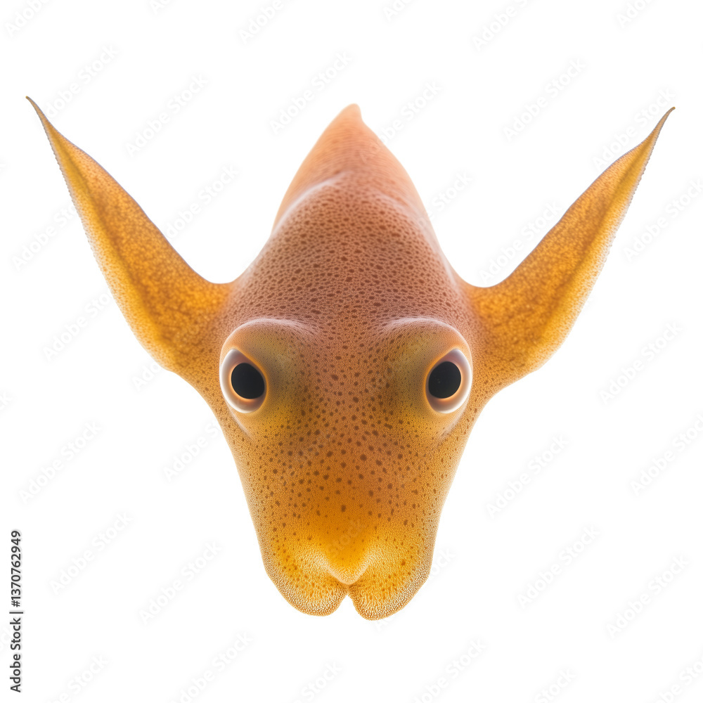 Squid portrait on a transparent background ocean depths animal ...
