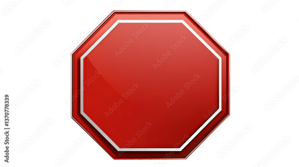 Stop Sign: A classic and clear stop sign, its red and white design ...