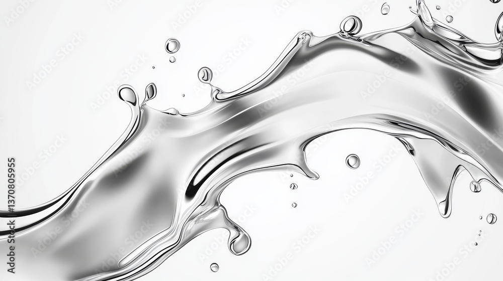 Liquid metal drips set isolated on transparent background. Vector ...