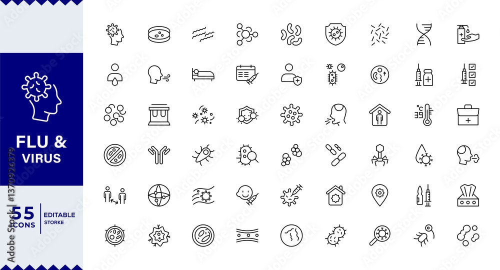 Pixel Perfect Flu & Virus related icon set,Contains such Icons as ...
