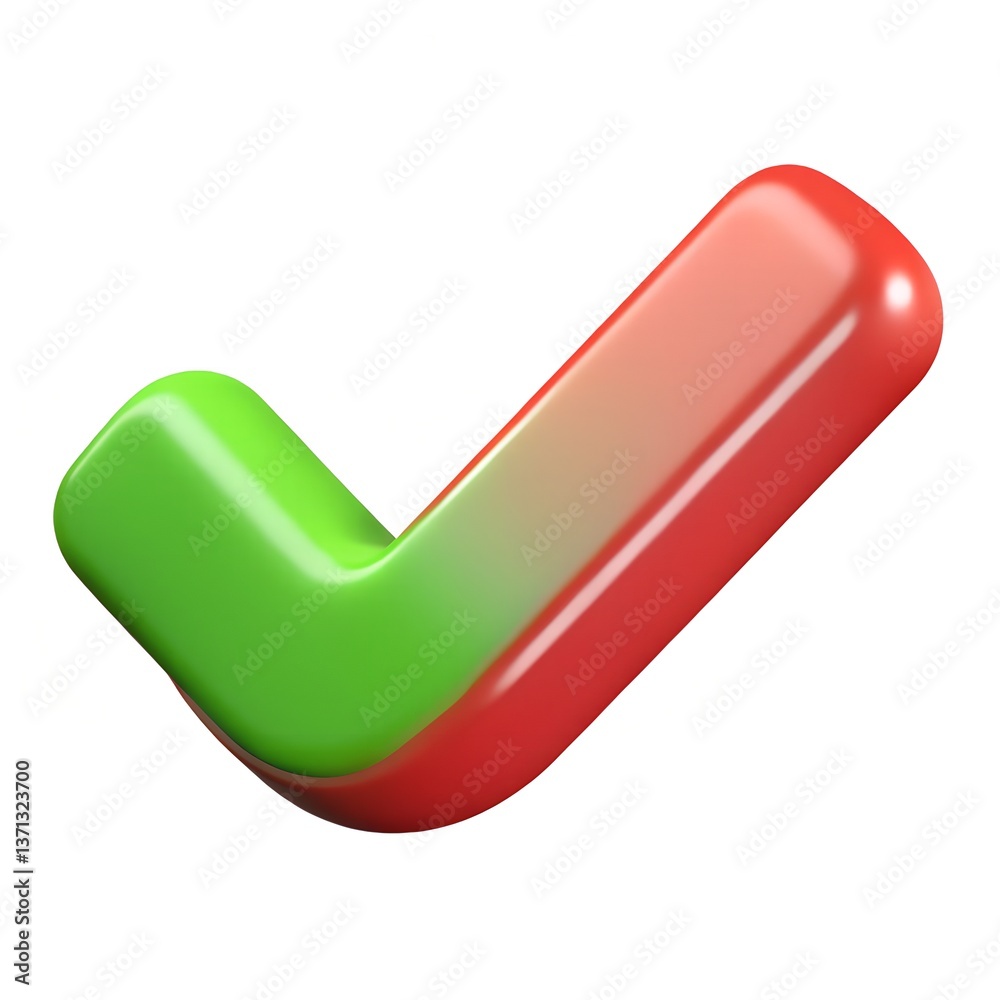 Stock-Illustration „Check mark icon, green tick symbol, verification ...